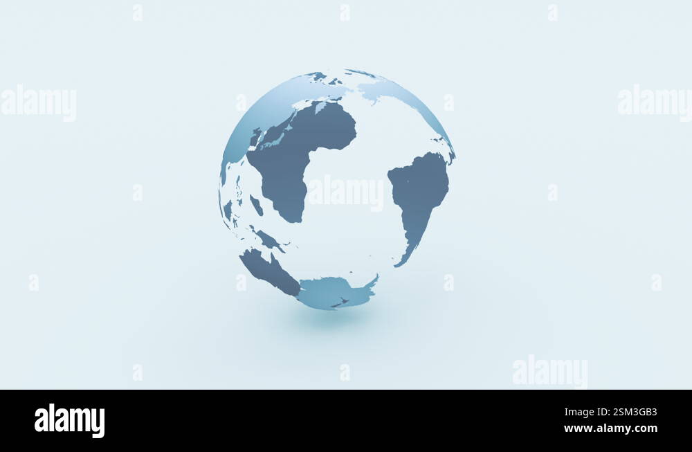 Blue rotating Planet Earth abstract seamless animation Stock Video ...