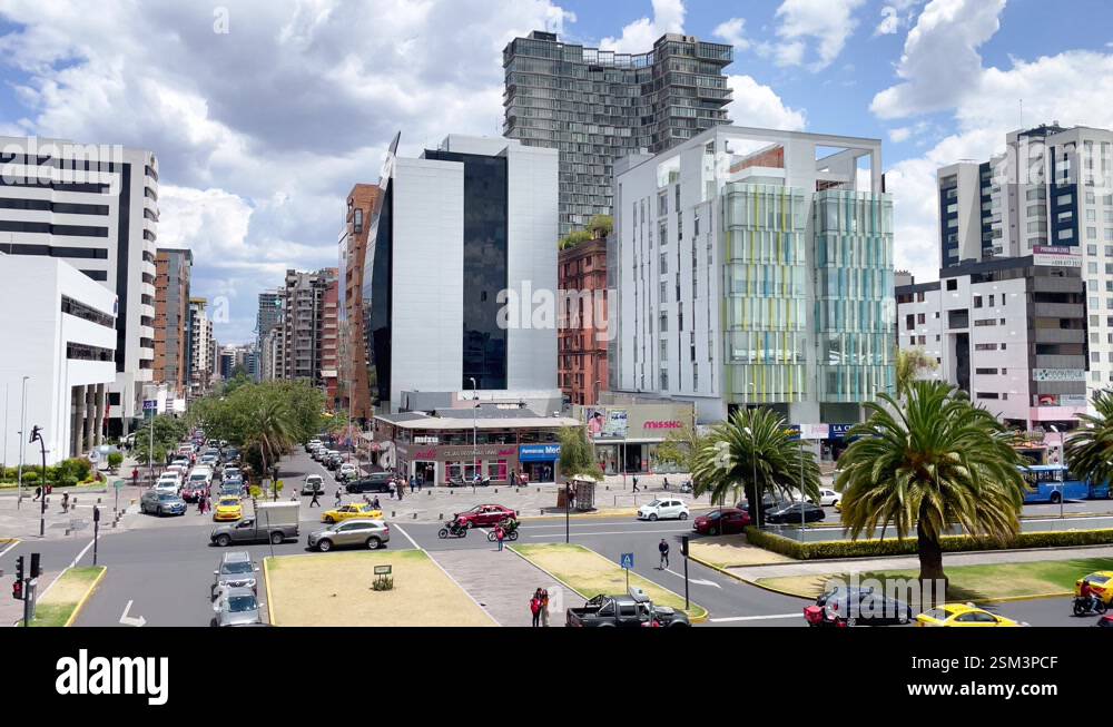 Downtown Quito with Cityscape View and Modern Buildings in Capital of ...