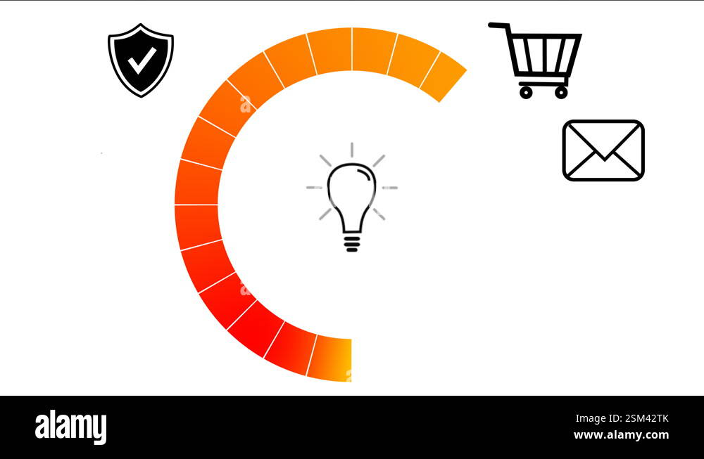 Ideas for business project, loading smart solution. Concept animation ...