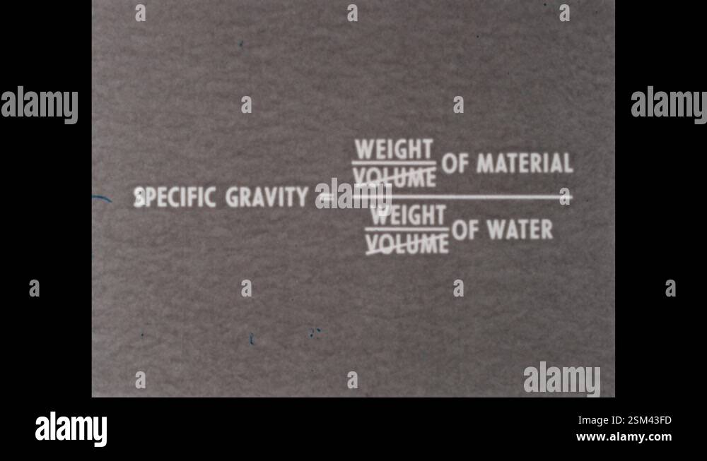 1960s Specific Gravity Calculation Person Pour Oil In Flask And