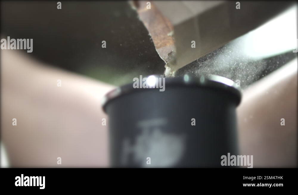 The meticulous process of mate preparation, delicately pouring yerba ...