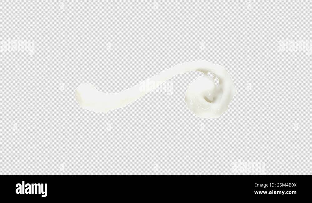 Milk splash, with Alpha matte Stock Video Footage - Alamy