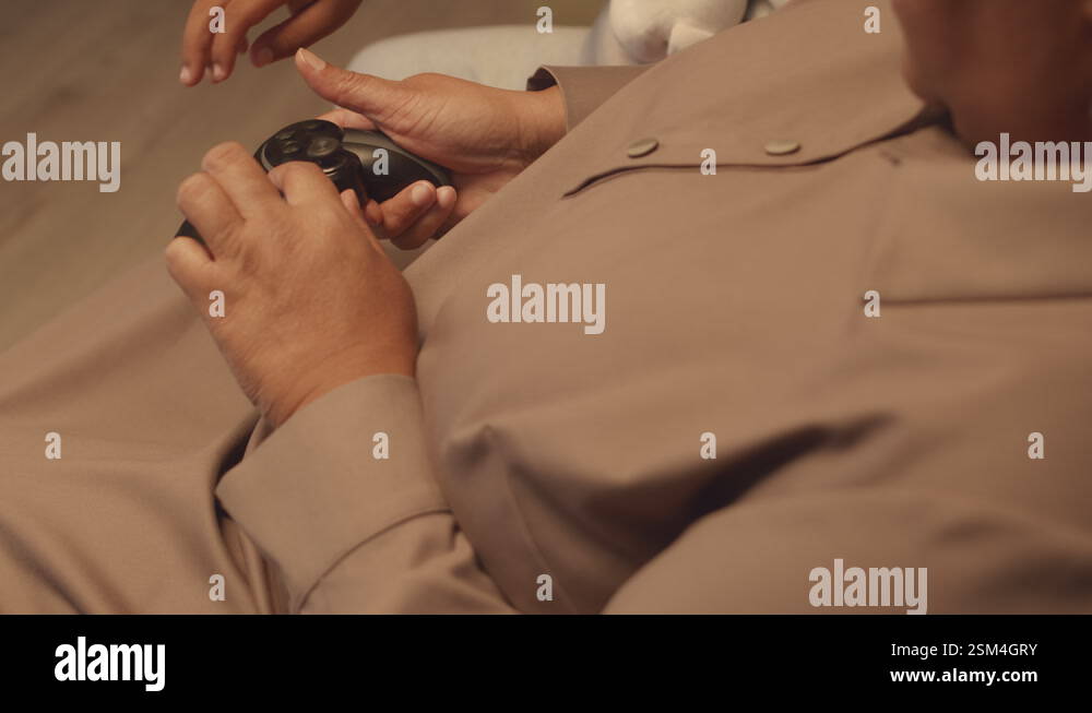 Kids Showing Grandma How to Use Controller while Playing Video Games ...