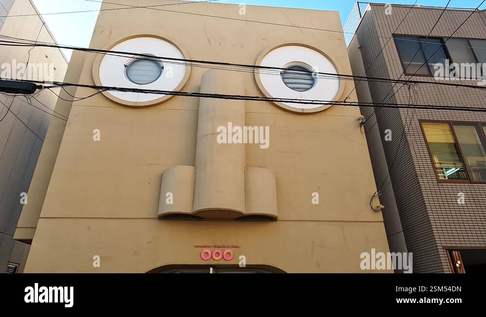 Face House in Kyoto, Japan by Kazumasa Yamashita. House with eyes, nose ...