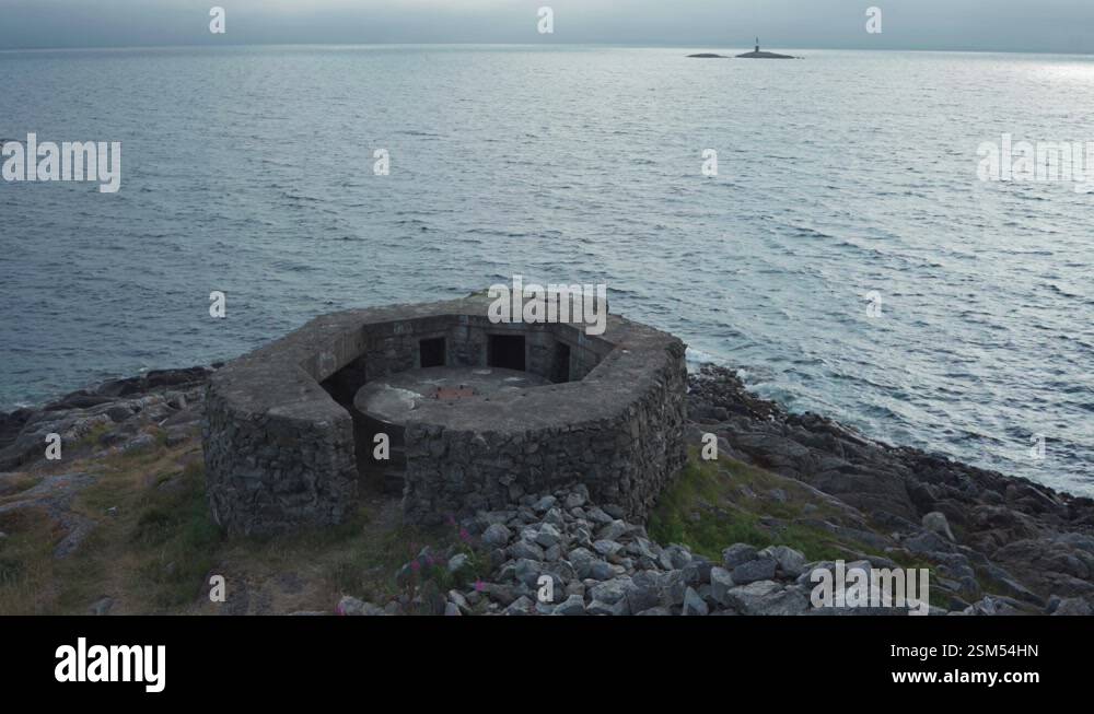 Coastal Naval Gun Battery At Skrolsvik Fort In Stonglandseidet, Norway ...