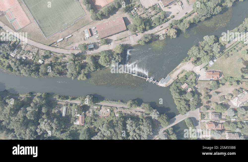 A-Log. Strasbourg, France. The Mylvase river flows into the Ill river ...