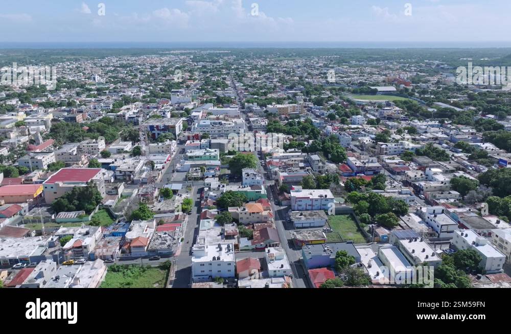 Cityscape of Bani or Baní in Peravia Province, Dominican Republic ...