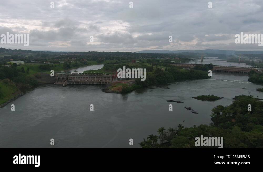 Victoria Nile River hydropower dam station of Jinja district in Uganda ...