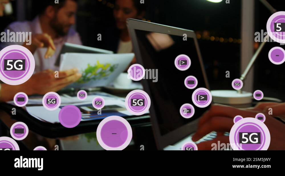 Animation 5g text in circles Stock Videos & Footage - HD and 4K Video ...