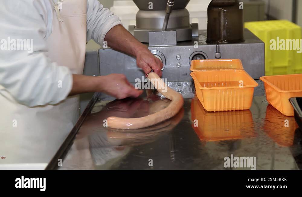 Butcher Making Sausages Stock Video Footage - Alamy