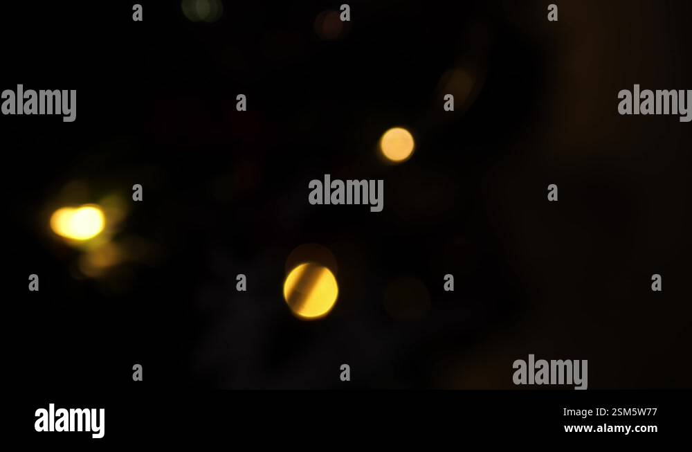 Glow-in-the-dark garland on Christmas night Stock Video Footage - Alamy