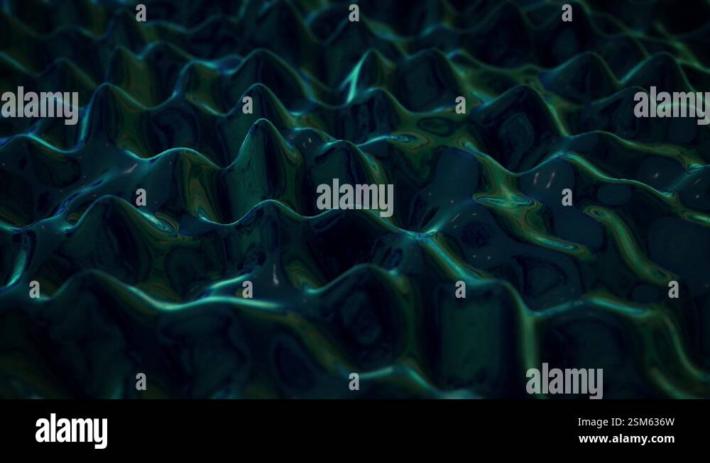 Animated Liquid Metal Waving Pattern Stock Video Footage - Alamy