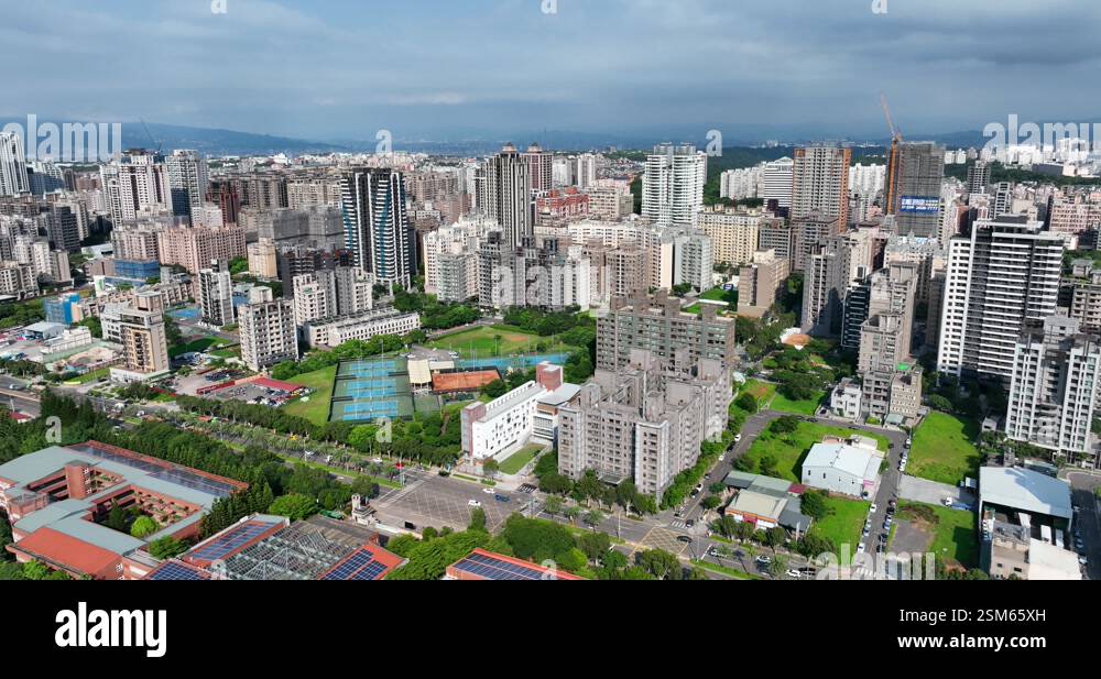 New Taipei, Taiwan 12 July 2022: Top view of Linkou in Taiwan Stock ...