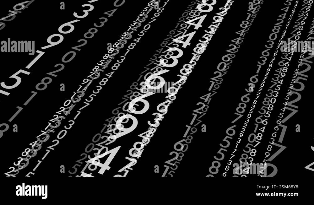 Data stream in motion computational animation of numerical code for ...