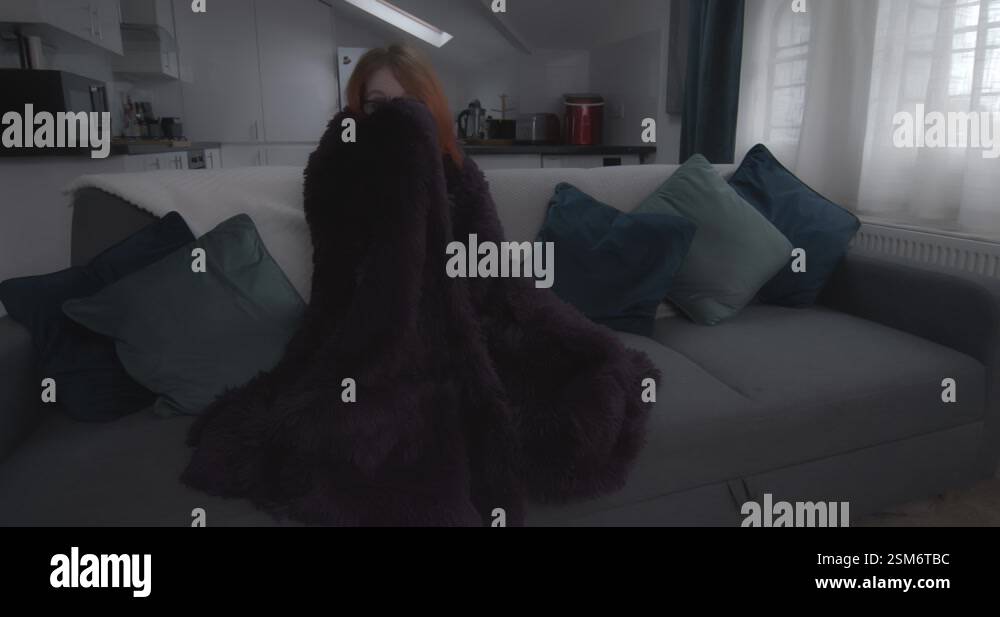 Girl scared sofa Stock Videos & Footage - HD and 4K Video Clips - Alamy
