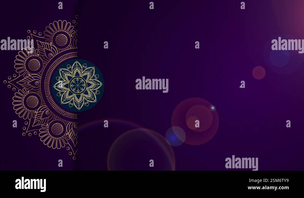 East Arabic Islamic style animation rotates, moves smoothly. Decorative ...