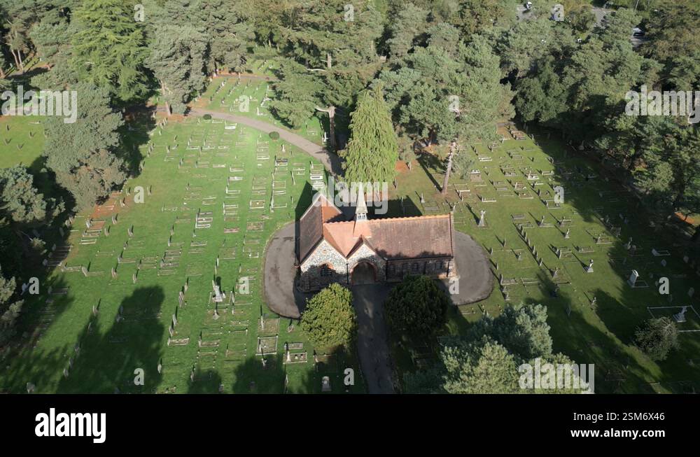 Aged Church Building In The Middle Of Wymondham Cemetery In Norfolk ...