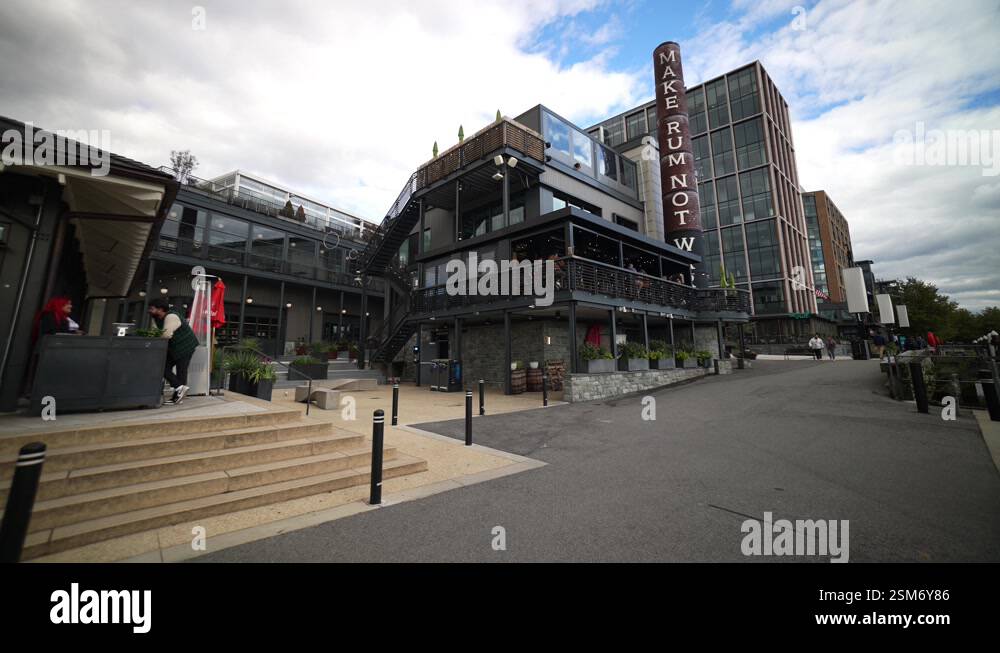 The District Wharf cobblestone and boardwalk area in southwest ...