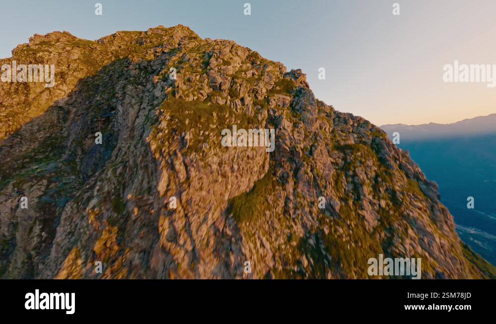 Mountain summit geology formation rock texture natural sunrise morning ...