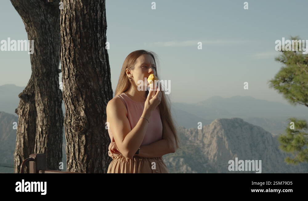 Cinematic and Epic Light from the Setting Sun in the Mountains ...