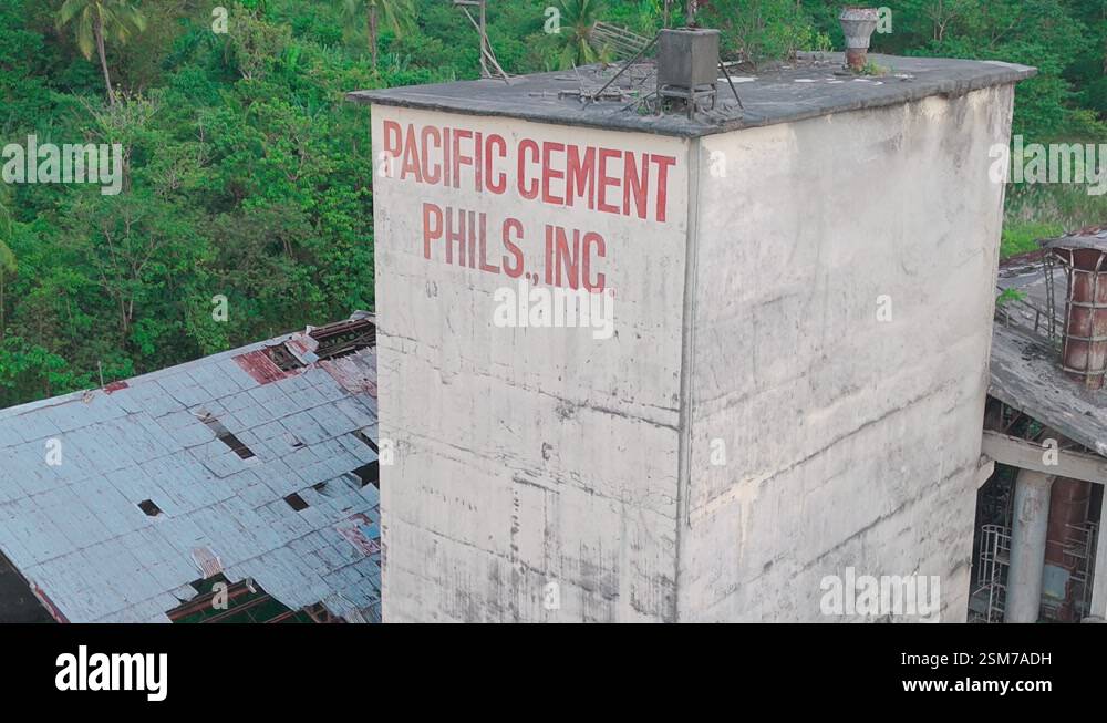 Abandoned and dilapidated Cement factory in Surigao Del Norte Stock ...