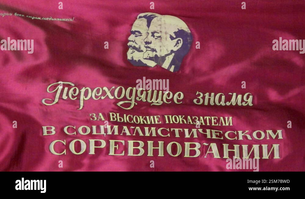 Red flag of lenin Stock Videos & Footage - HD and 4K Video Clips - Alamy