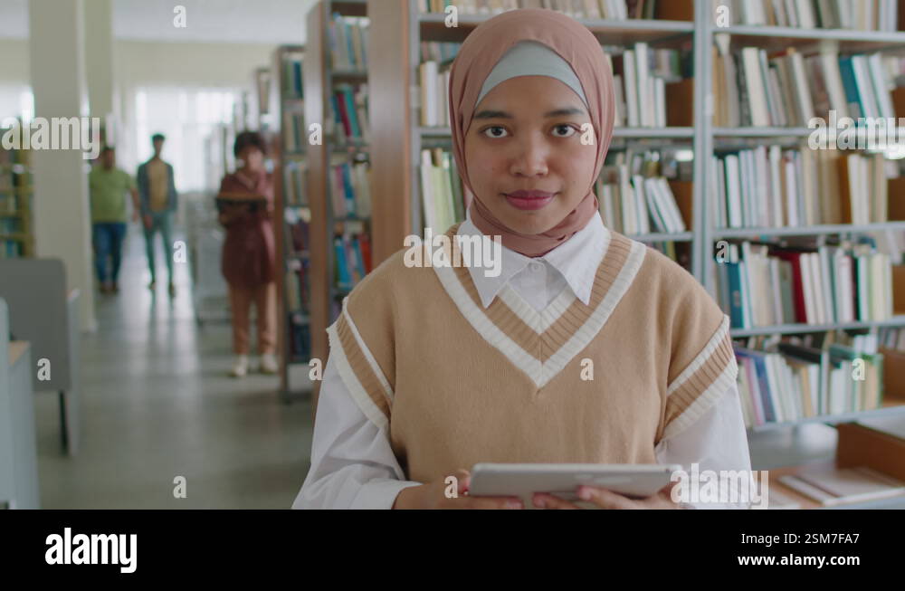 Portrait muslim student in hijab Stock Videos & Footage - HD and 4K ...