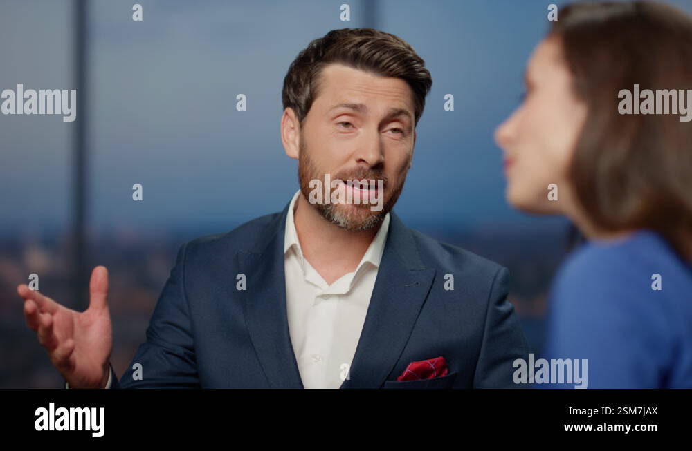 Celebrity interview sitting Stock Videos & Footage - HD and 4K Video ...