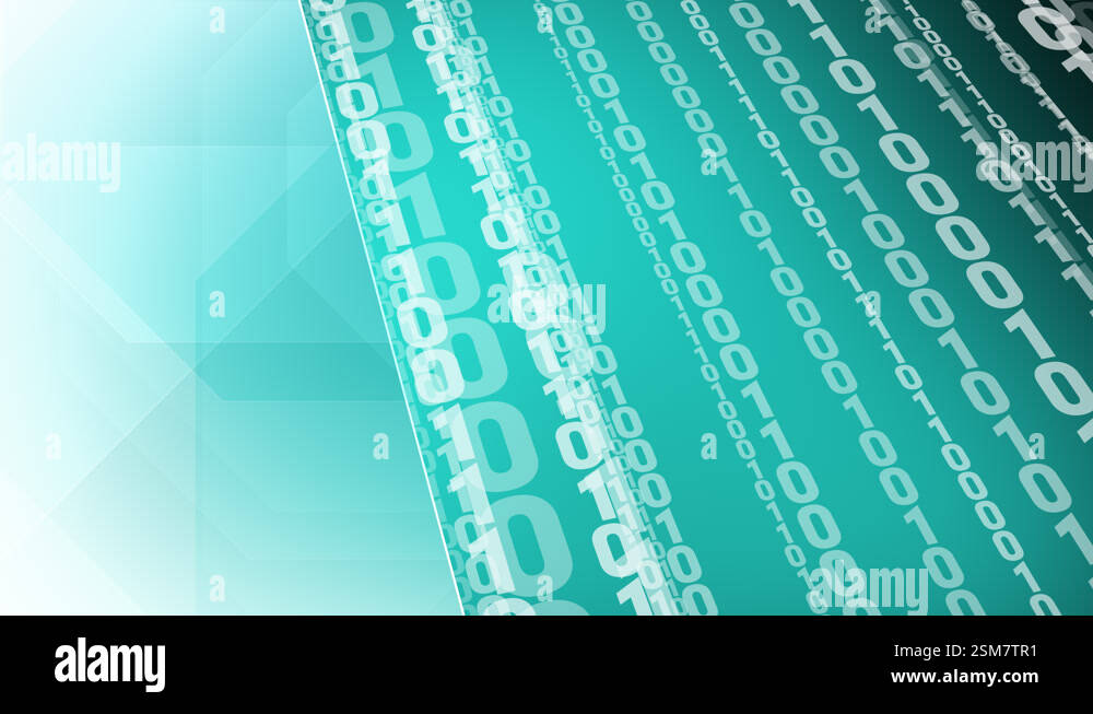 Binary code evolution creative motion layout for digital communication ...