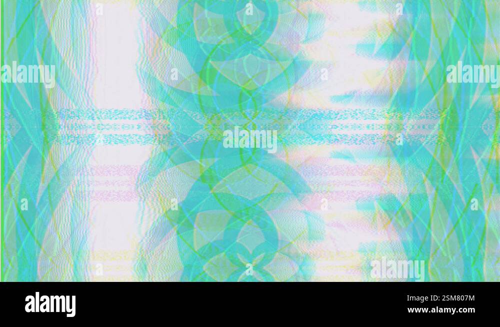 Vaporwave TV Screen Visualizer with Digital Corruption and Flickering ...