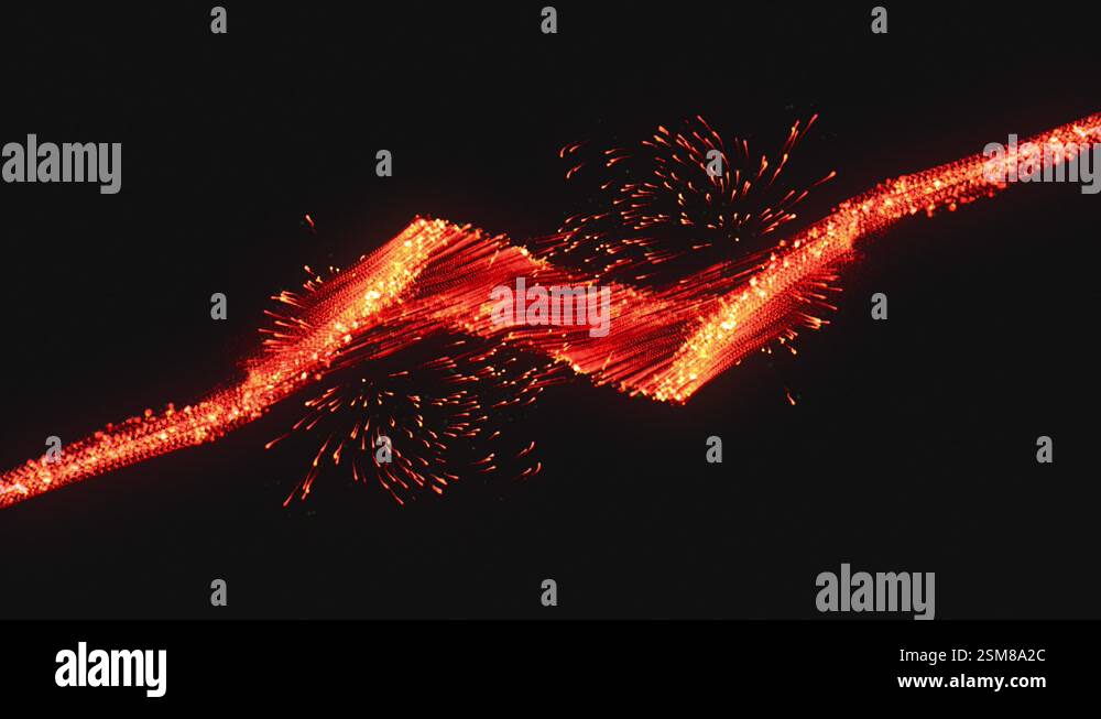 Collision of Red, Yellow, and Amber Particle Magic Backgrounds ...