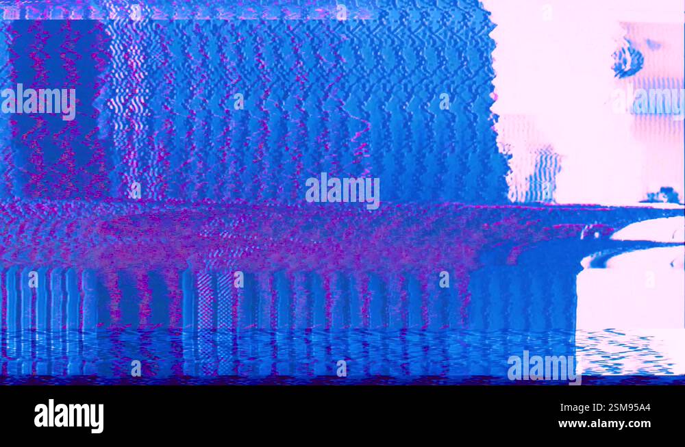 CRT noise vintage computer bad signal static noise lines flickering ...