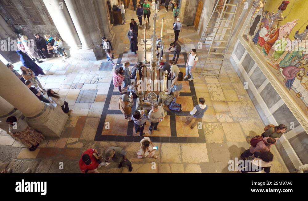 Church of the Holy Sepulchre Atrium, With The Stone of Unction (Stone ...