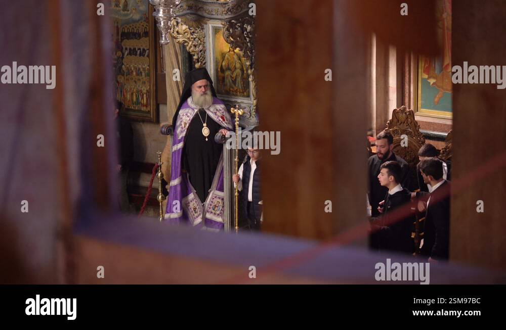 Eastern orthodox patriarch of jerusalem Stock Videos & Footage - HD and ...