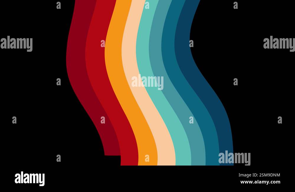 Vintage Striped Backgrounds, Retro Colors from the 1970s 1980s, 70s, 80s, 90s Stock Video ...