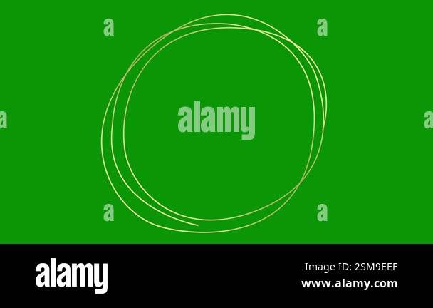 Animated golden decorative lines is drawn. Hand drawn linear circle ...