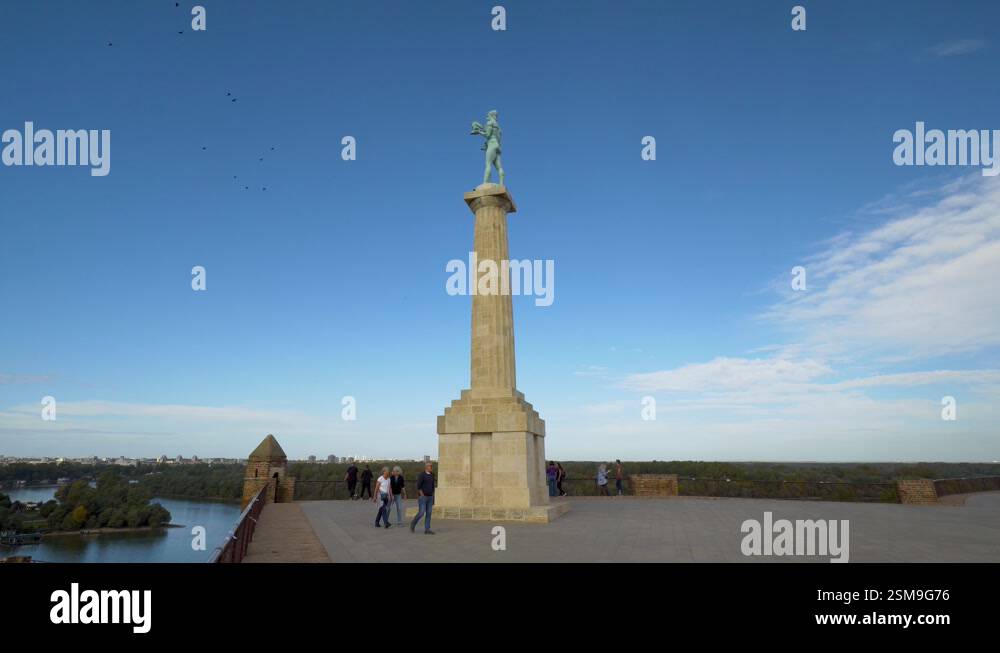 Pobednik The Victor is a iconic monument in the Belgrade Fortress ...
