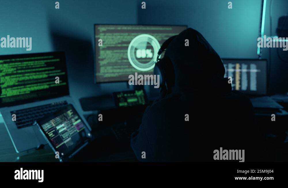 A Hacker in hood can't login data servers. Cyber crime, Digital system ...