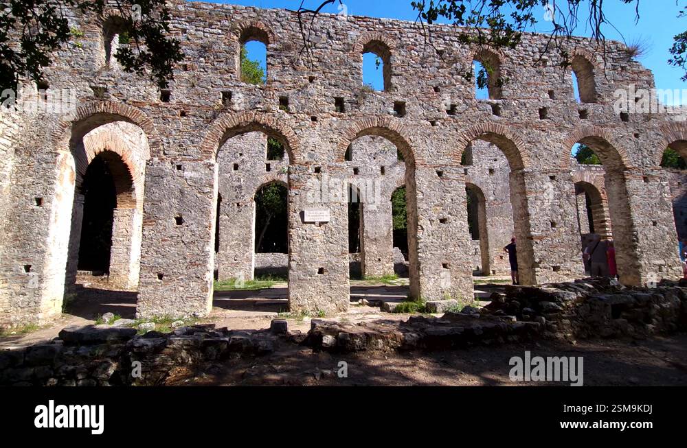 Arched Tall Stone Walls of an Ancient Church, a Revered Relic Amidst ...