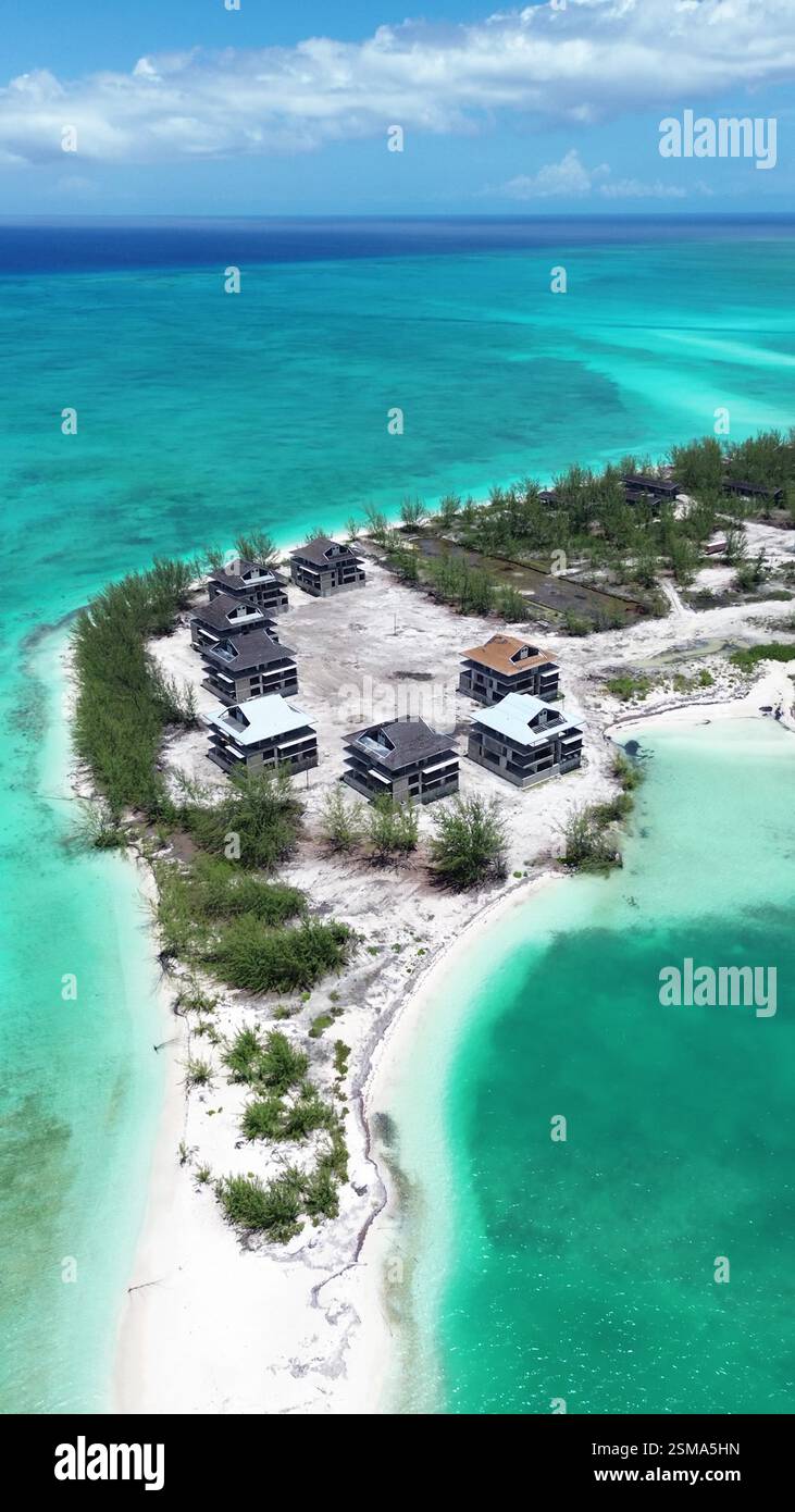 Turquoise Treasure: Aerial 4K View of Turks and Caicos Cays Stock Video ...