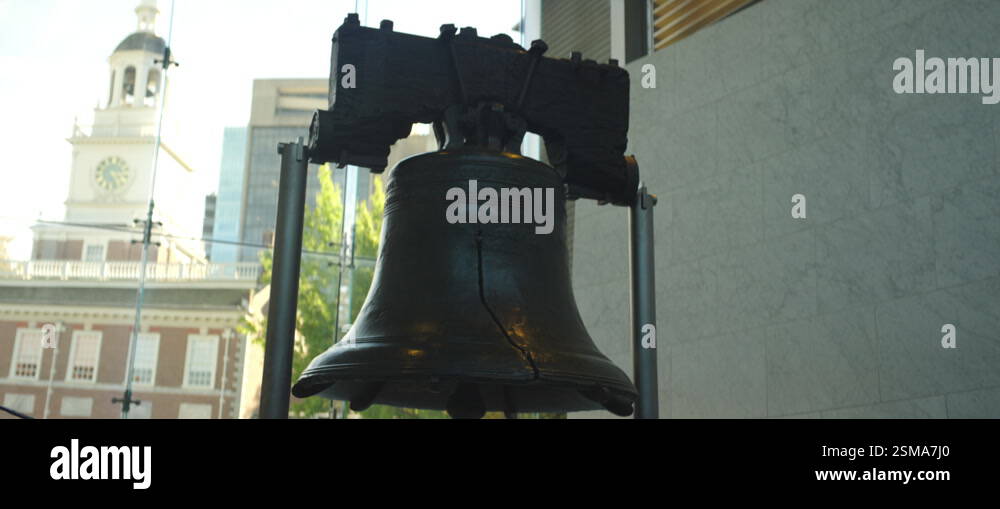Liberty Bell, Philadelphia, Pennsylvania, United States Stock Video ...