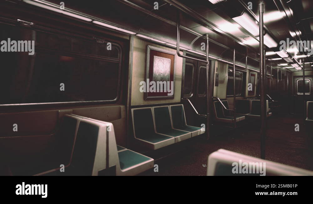 empty Public Transit Subway Metro Train Stock Video Footage - Alamy