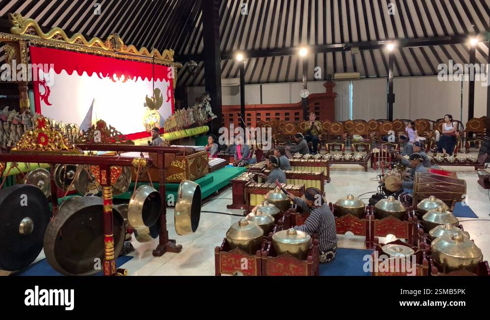 Indonesia, Oct 31, 2023 : Stage performance of wayang kulit or javanese ...