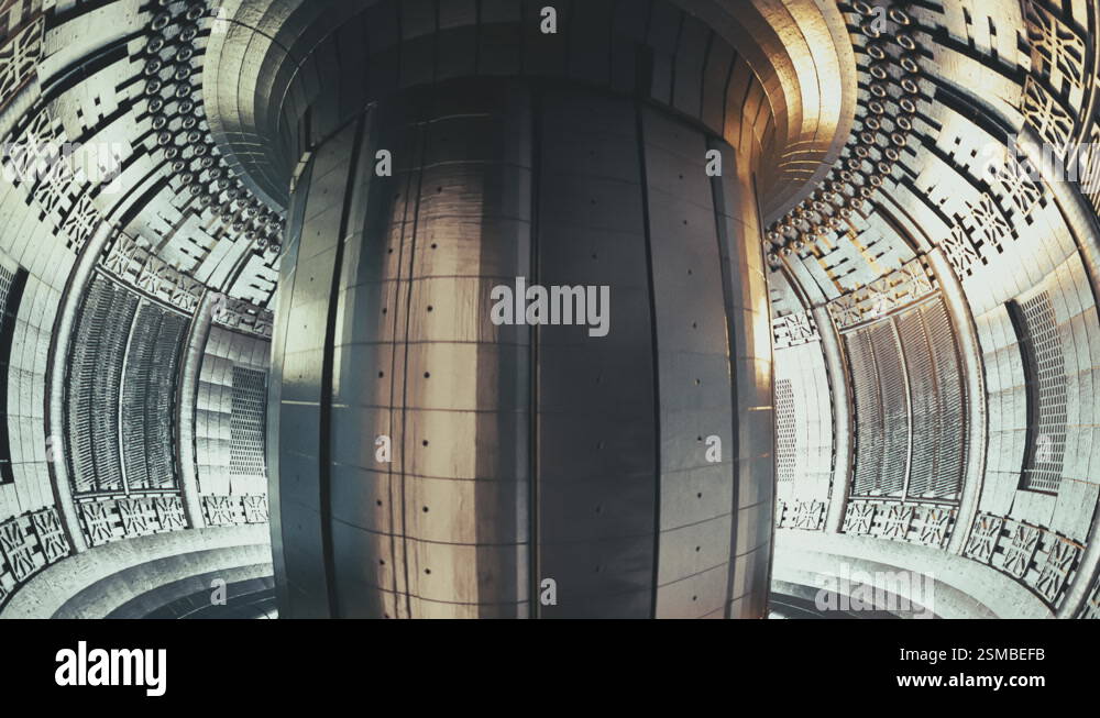 Inside of a fusion reactor. ITER, International fusion reactor, tokamak ...