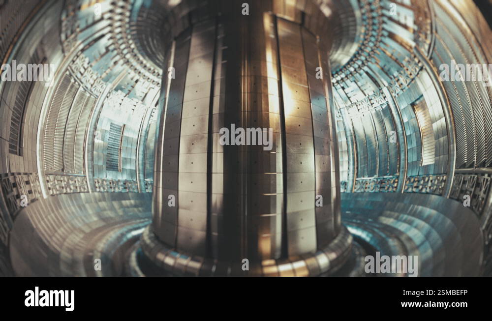 Inside of a fusion reactor. ITER, International fusion reactor, tokamak ...