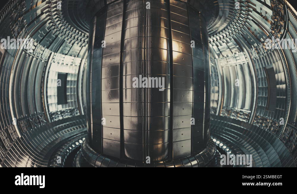 Inside of a fusion reactor. ITER, International fusion reactor, tokamak ...