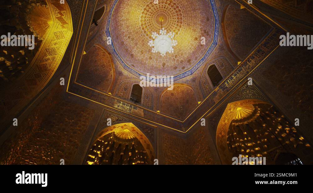 Inside of Samarkand, Amir Temur (Tamerlane) Mausoleum Uzbekistan built ...