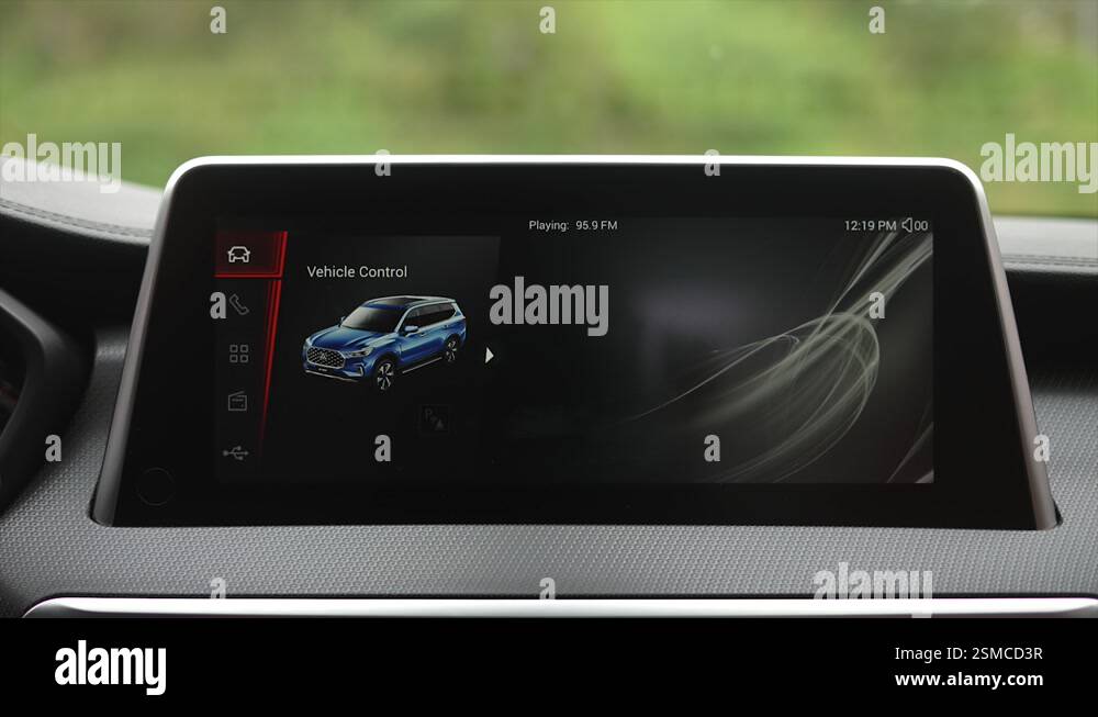 modern car touchscreen, modern car touchscreen, maxus Stock Video ...