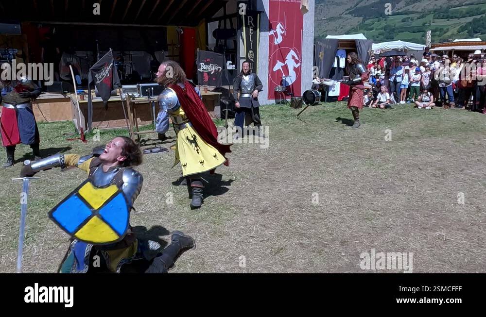 A fighting scene with weapons performed by Burdyri, a professional ...