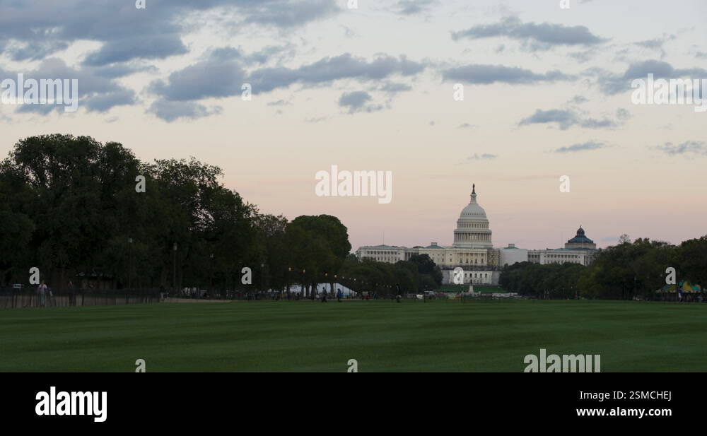 US Capitol Building and National Mall, Washington DC, U.S.A Stock Video ...